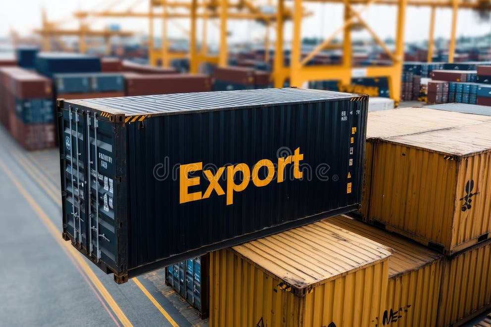 Shipping Export: Visual Representation of Container Marked Export ...