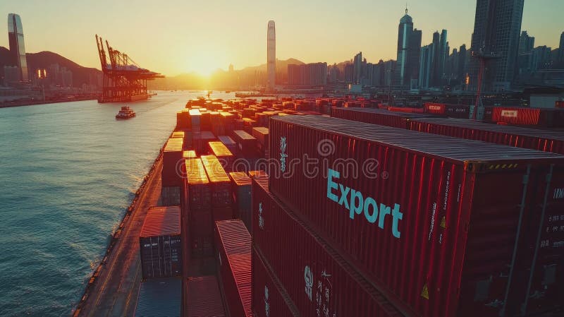 Shipping Export: Visual Representation of Container Marked Export ...