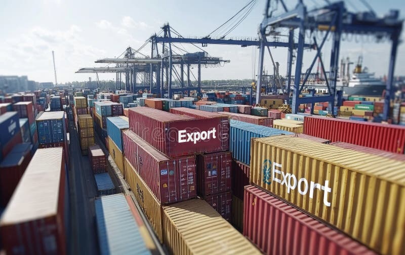 Shipping Export: Visual Representation of Container Marked Export ...