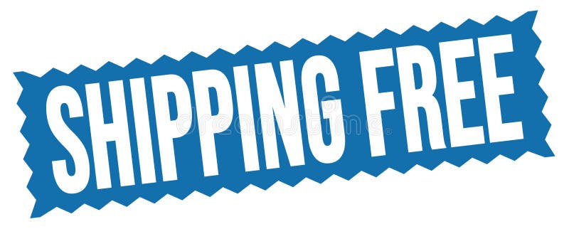 SHIPPING FREE Text Written on Blue Stamp Sign Stock Illustration ...