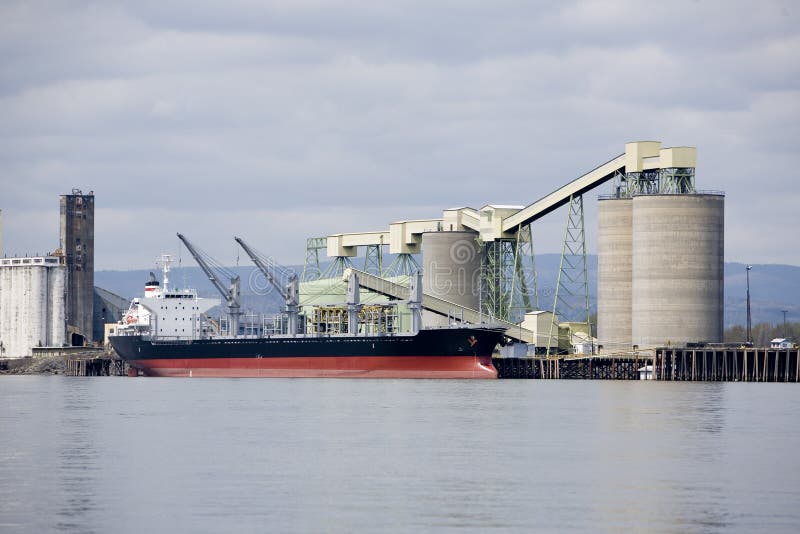Shipping grain stock image. Image of grain, route, warf - 5347351