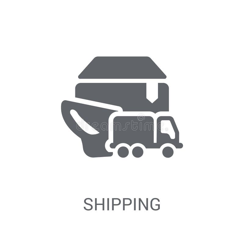 Shipping Icon. Trendy Shipping Logo Concept on White Background Stock ...
