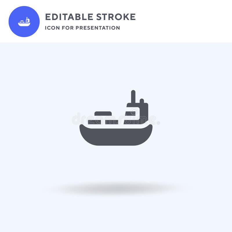 Shipping Icon Vector, Filled Flat Sign, Solid Pictogram Isolated on ...