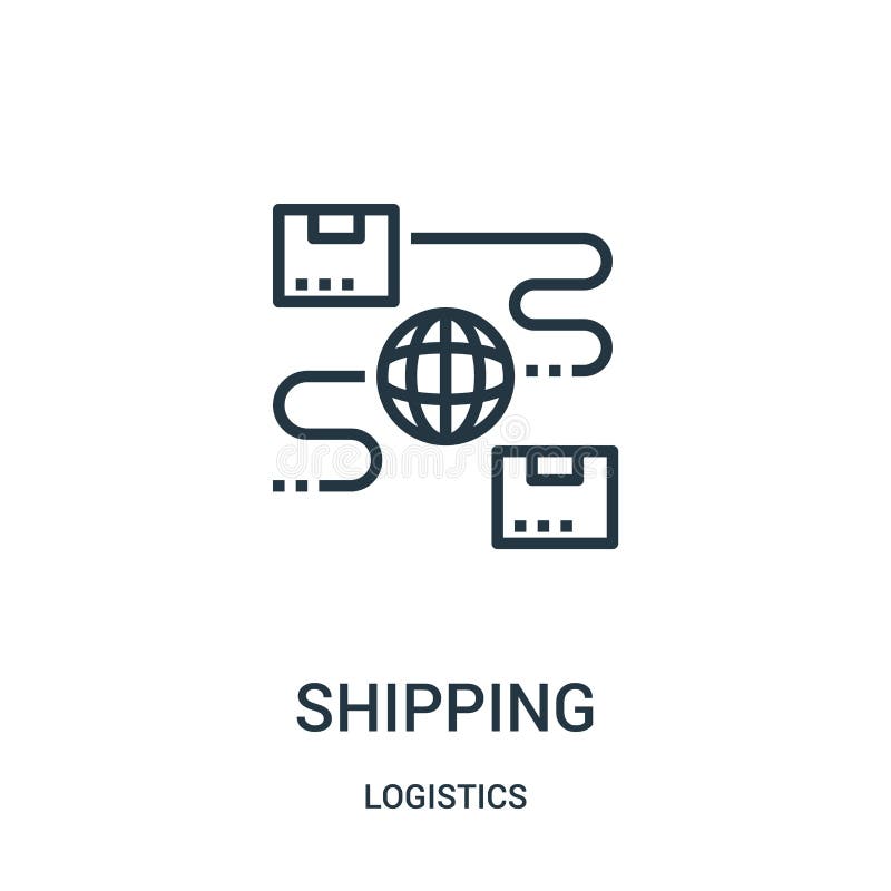 Shipping Icon Vector from Logistics Collection. Thin Line Shipping ...