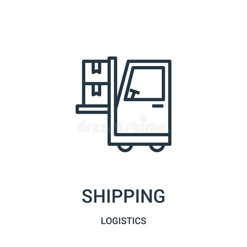 Shipping Icon Vector from Logistics Collection. Thin Line Shipping ...