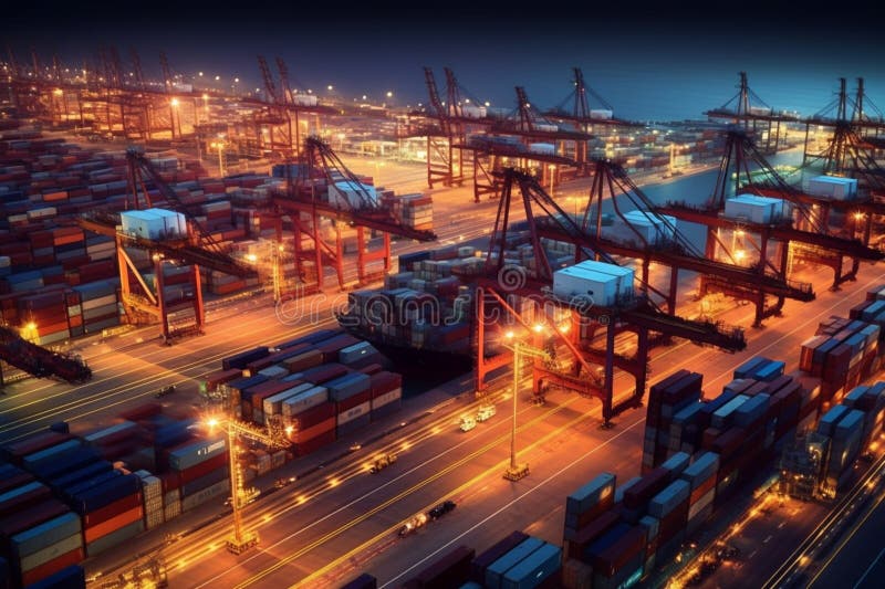 Shipping Industry Connectivity, Container Loading Port and Global Cargo ...