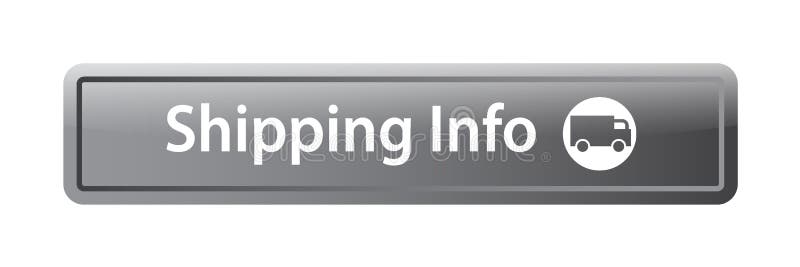 Shipping Info Icon Web Button Stock Illustration - Illustration of ...
