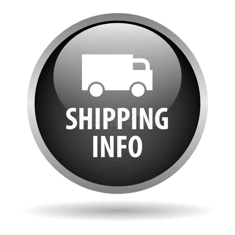 Shipping info web button stock illustration. Illustration of check ...