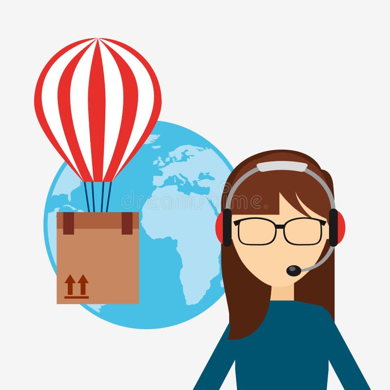 Shipping Logistics of Merchandise Design Stock Illustration ...