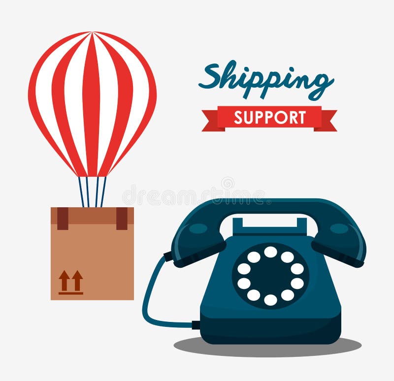 Shipping Logistics of Merchandise Design Stock Illustration ...