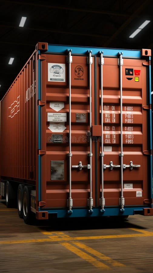 Shipping Mode Cargo Container Transportation in the Warehouse for ...