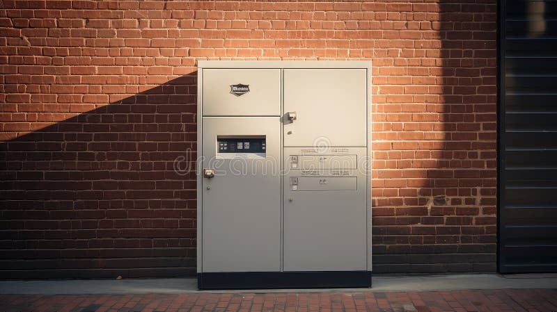 Shipping package locker stock illustration. Illustration of mail ...