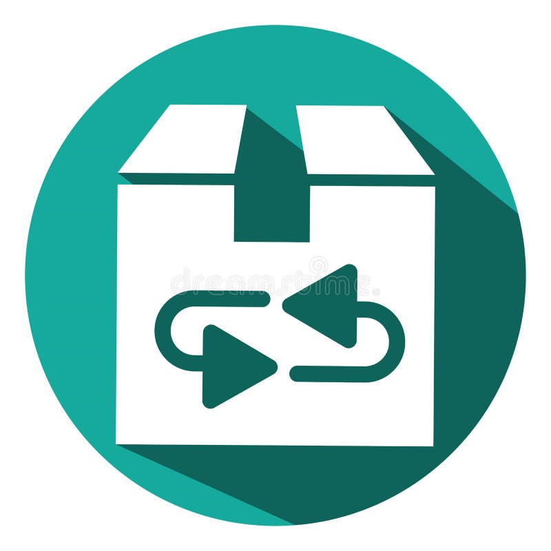 Shipping Parcel Return, Icon Stock Vector - Illustration of interface ...