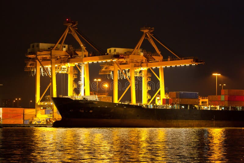 Shipping port stock photo. Image of heavy, large, delivery - 26843568