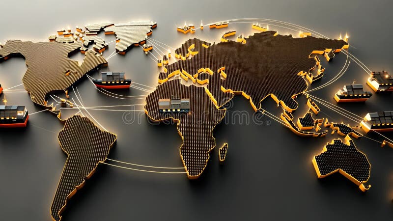 Shipping S Global Logistics Network. the Visual Should Feature a World ...