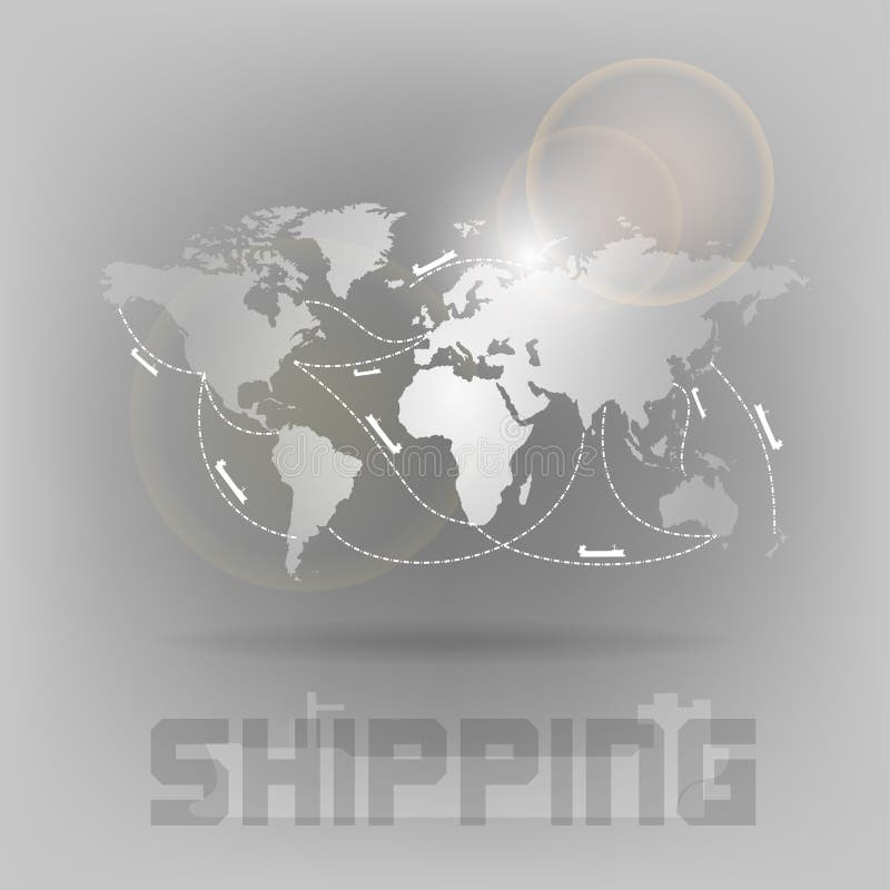 Shipping stock vector. Illustration of design, import - 43821858