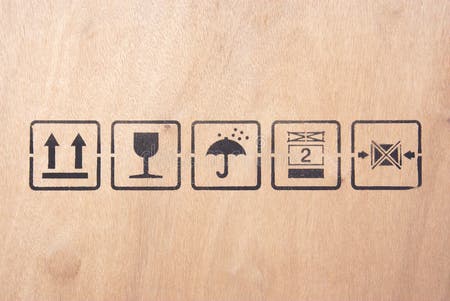 Shipping symbols. stock image. Image of break, empty, paking - 4310651