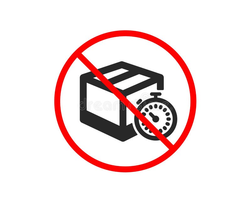 Shipping Tracking Icon. Delivery Timer. Vector Stock Vector ...