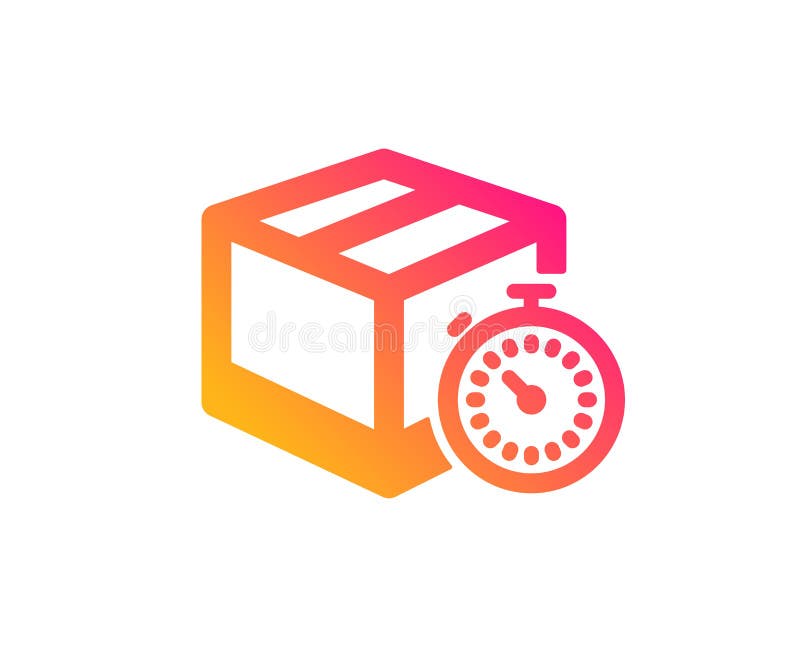 Shipping Tracking Icon. Delivery Timer. Vector Stock Vector ...