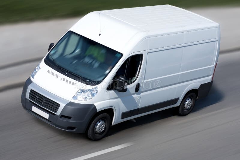 Shipping van stock image. Image of thoroughfare, trailer - 6795705