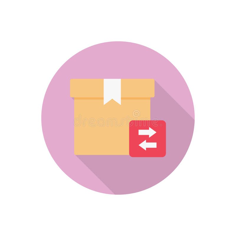 Shipping Vector Flat Color Icon Stock Vector - Illustration of ...