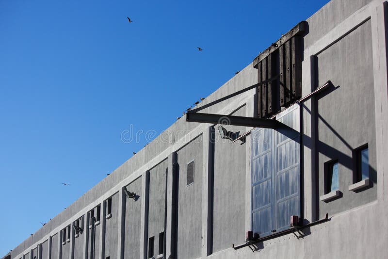 Shipping Warehouse Building Elevated Loading Bay Door Stock Image ...