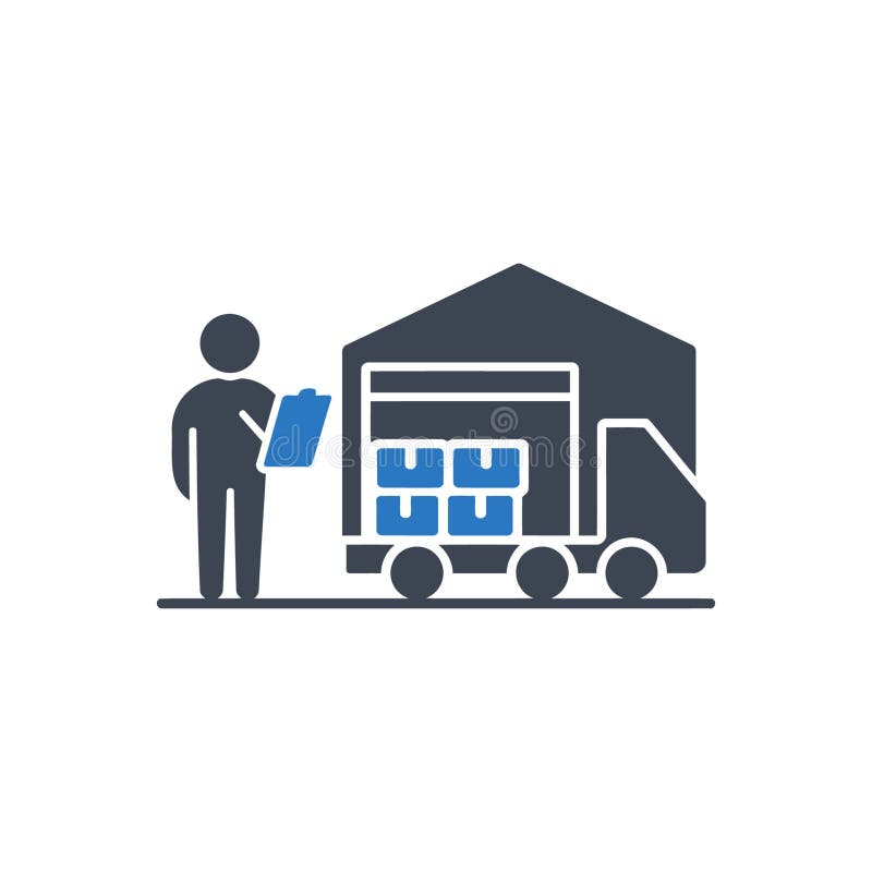 Shipping Warehouse Delivery Icon Stock Vector - Illustration of ...