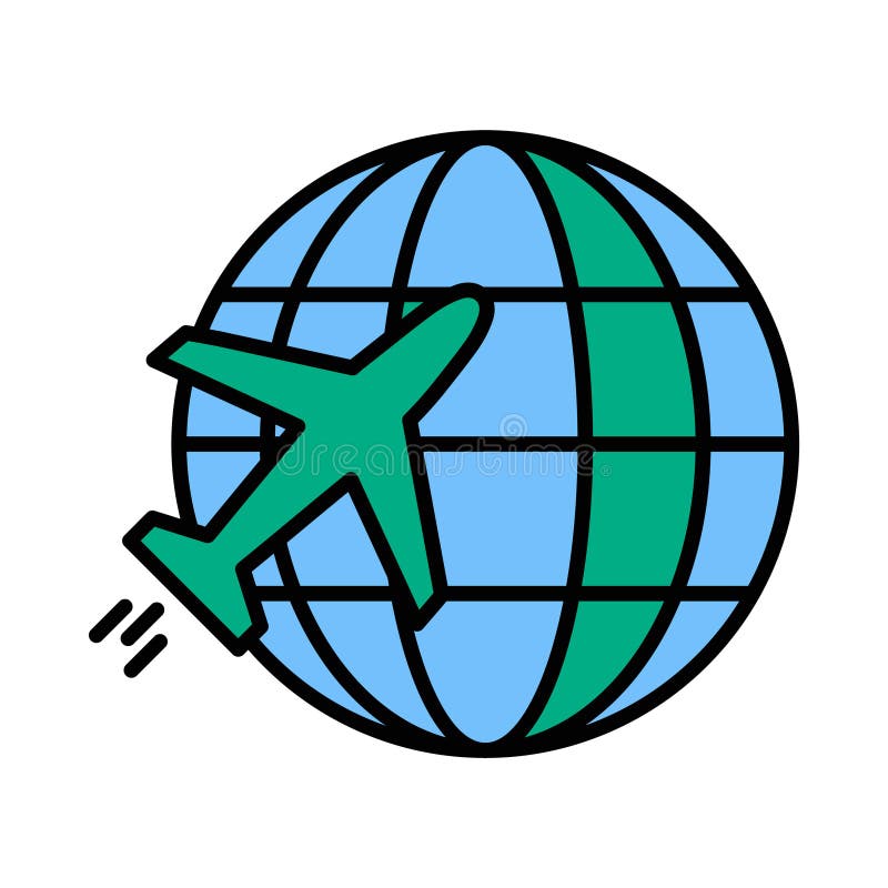 Shipping, World, Plane, Airbus, Airplane, World Shipping Icon Stock ...