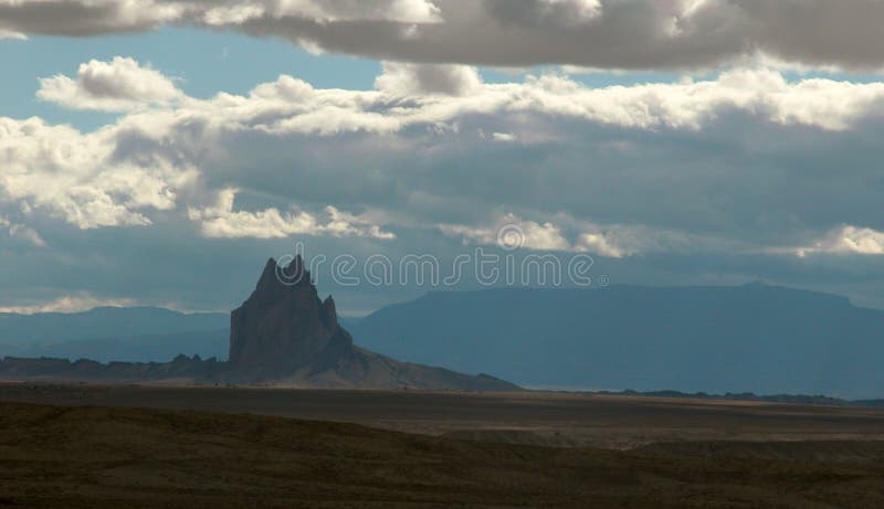 Shiprock stock image. Image of scenery, view, geology, scene - 868239