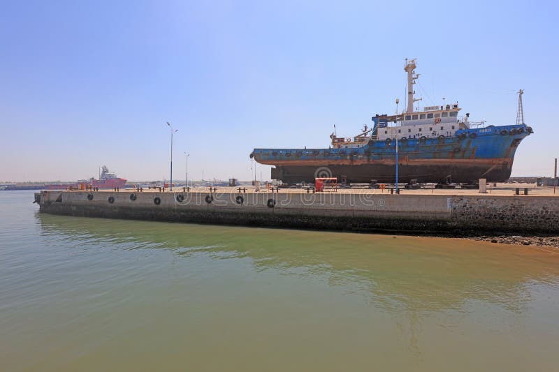Ships Awaiting Repair are at the Shipyard Editorial Photography - Image ...