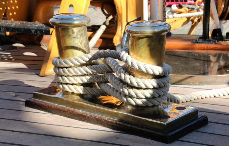 Ships Bollard stock photo. Image of nautical, ships, brass - 76985738