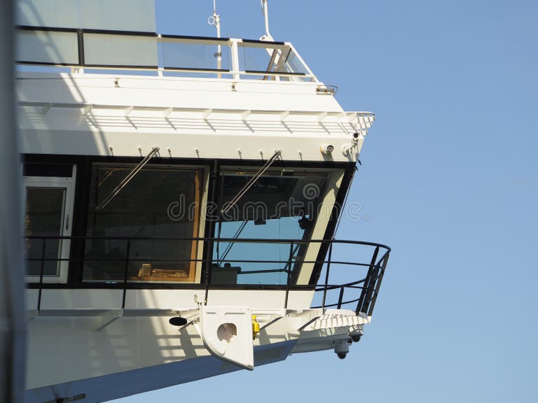 Ships bridge stock photo. Image of viewing, railing - 165276170