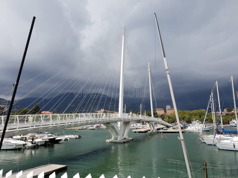Ships and a Bridge in a Port Stock Photo - Image of bridge, rock: 138853124