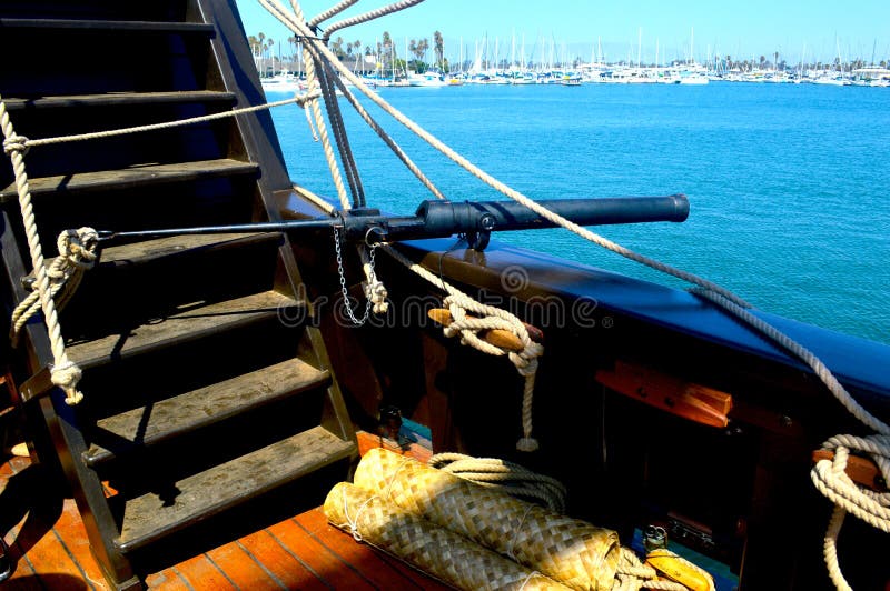 Ships cannon stock image. Image of surf, harbor, overlooking - 88063779