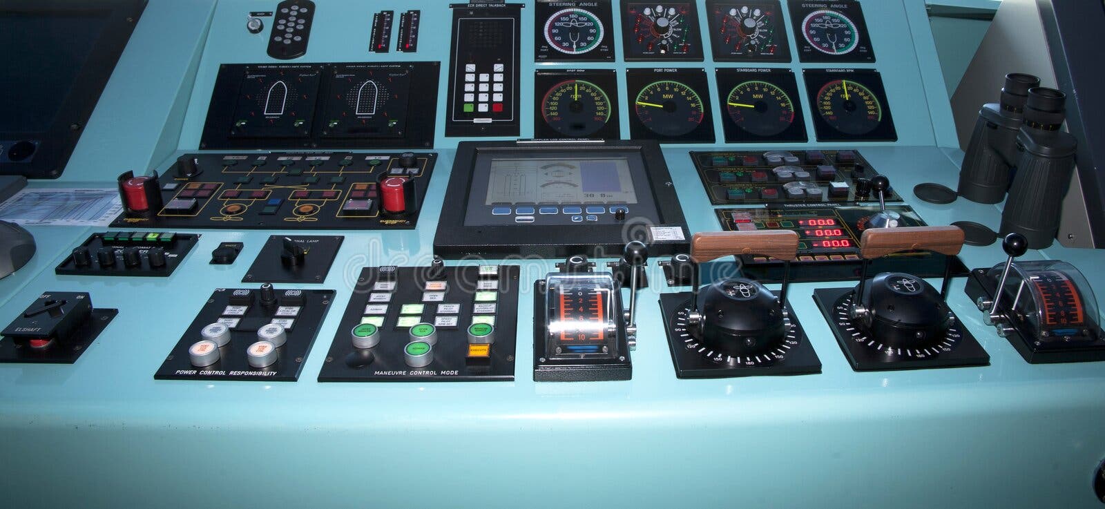 Ship s throttle at stop stock photo. Image of stop, controls - 12121770