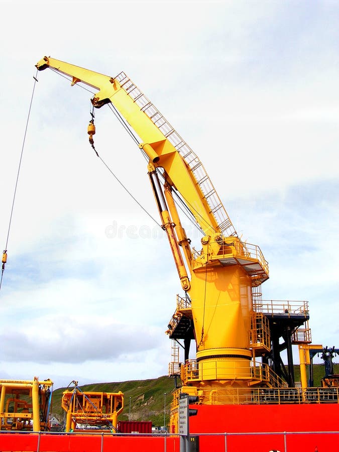 Ships Crane. stock image. Image of atlantic, cargo, dockyard - 966999