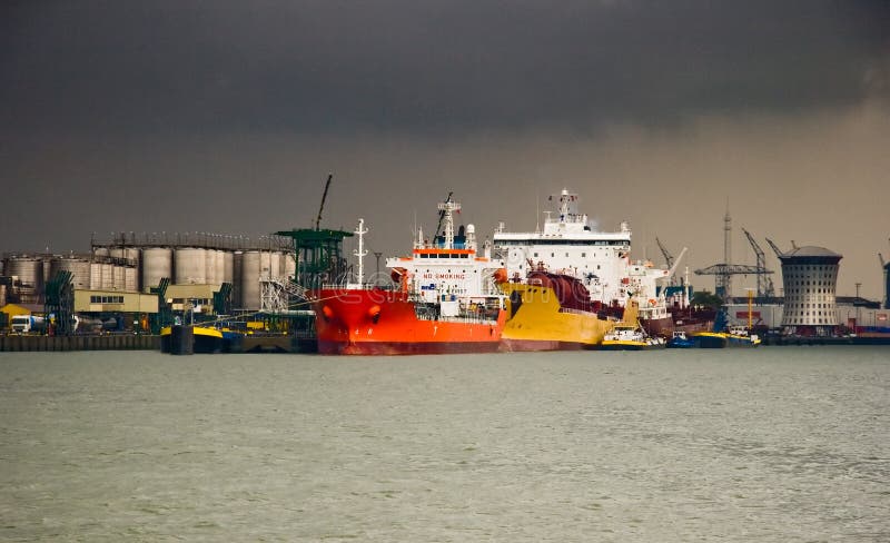 Ships at the dock stock photo. Image of distribution, transportation ...