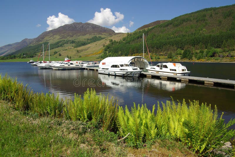 Ships are in the Harbor, Scotland Stock Photo - Image of national ...