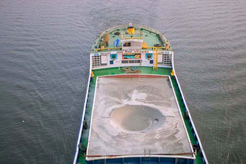 Ships Loaded with Sand are Moving Along the Buriganga River Stock Image ...