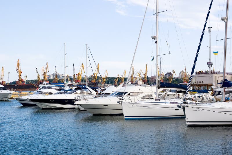 Ships in port stock image. Image of masts, yacht, travelling - 25521063