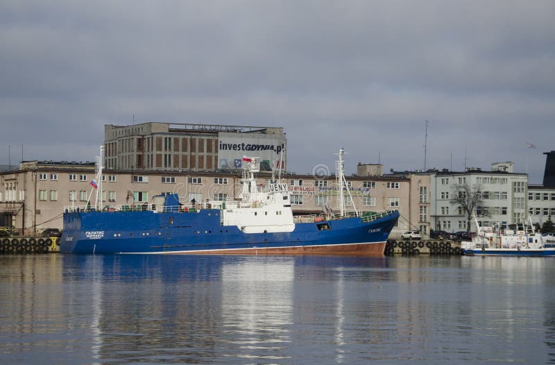 Ships at the Port of Gdynia Editorial Image - Image of boat, port: 53066085