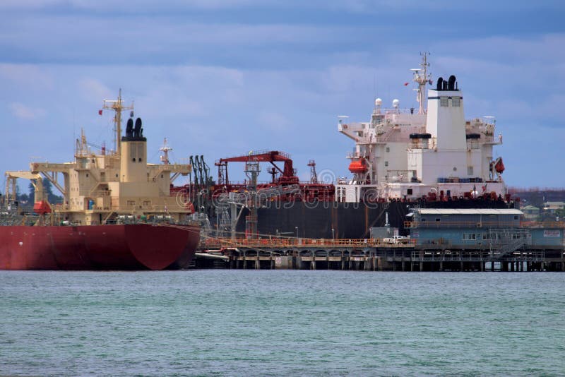 Ships Refuelling in Botany Bay Stock Image - Image of moorage, maritime ...