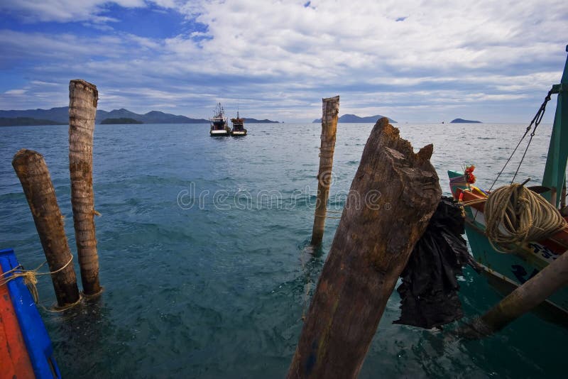 Fiji Bamboo Raft 3 stock photo. Image of crusoes, water - 1184376
