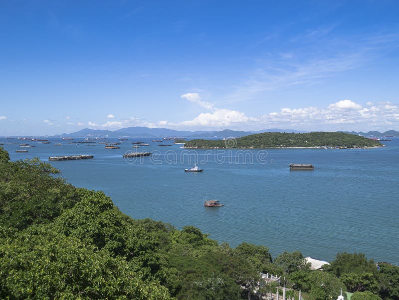 Ships on sea stock photo. Image of worldwide, transport - 66210854