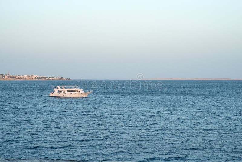 Ships at Sea. Speed Boat in the Red Sea Stock Photo - Image of ocean ...