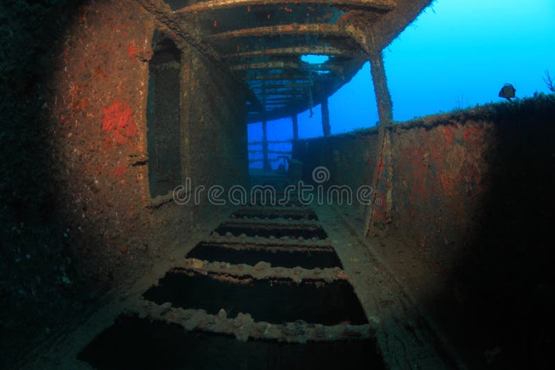 Shipwreck in the Mediterranean Sea Stock Photo - Image of formentera ...