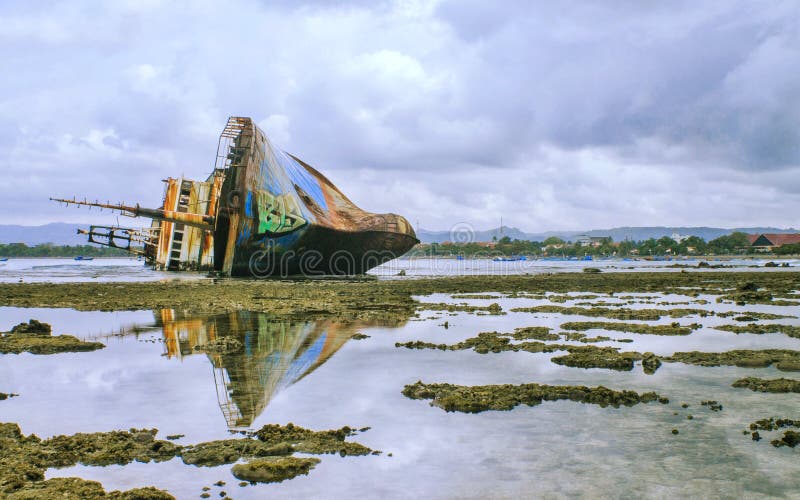 Pangandaran Beach editorial photography. Image of landscape - 267963562