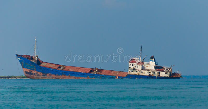 Shipwreck stock image. Image of safety, steel, water - 84480149