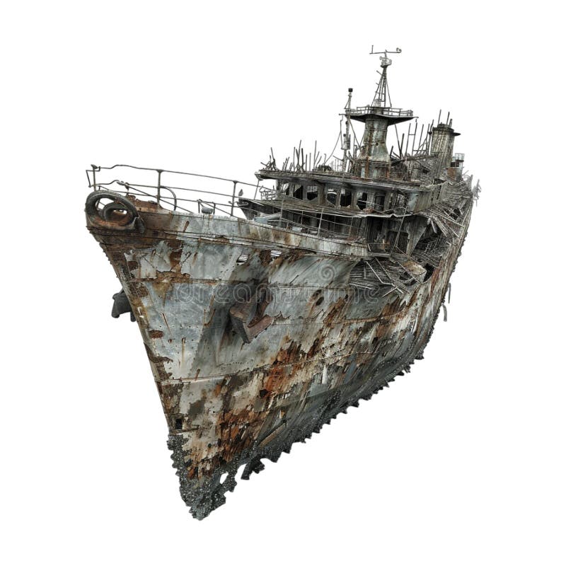 Shipwreck on Transparent Background - Ai Generated Stock Illustration ...