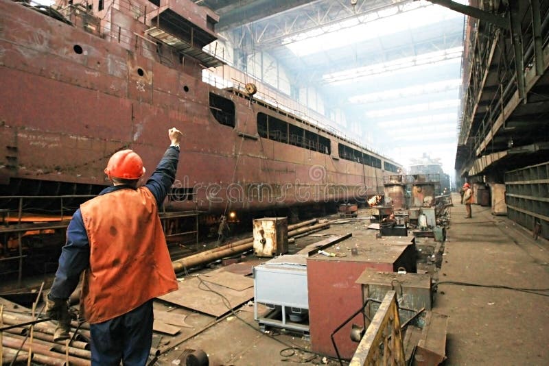Shipbuilding, ship repair stock photo. Image of manufacturing - 3486388